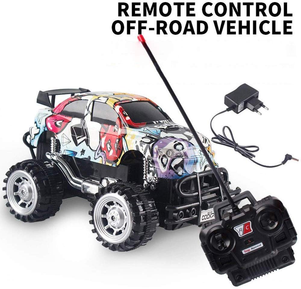 Buy YYC Toy Graffiti Rc Cars 1: 18 Scale 7"Inch SUV Dual Motors ...