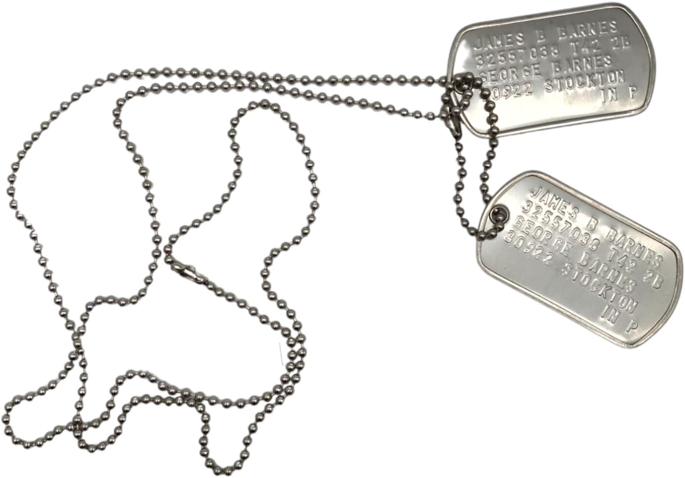 COLLIER PLAQUES MILITAIRES Lot de deux plaques personnalisées de style ...