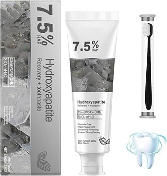 Amazon | Hydroxyapatite Toothpaste,7.5% Hydroxyapatite Toothpaste,Nano ...