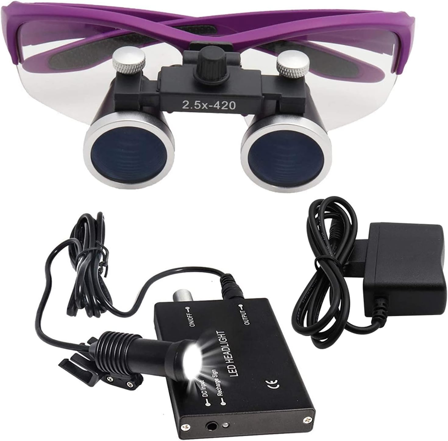 Amazon.com: Magnifying Glasses Dental Loupes, 420mm Dental Magnifier ...