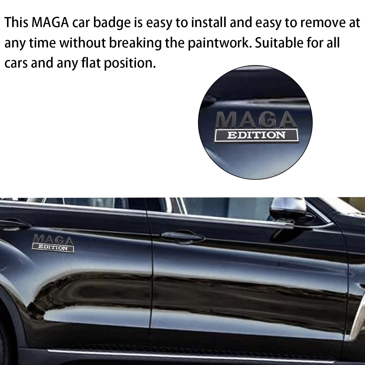 Snapklik.com : MAGA Edition Car Emblem, 3D Fender Metal Badge Decal ...