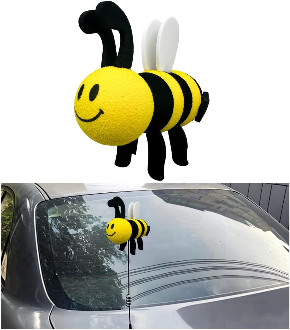 Amazon.com: Car Aerial 3 Pcs Car Aerial Toppers Cute Honey Bee Aerial ...