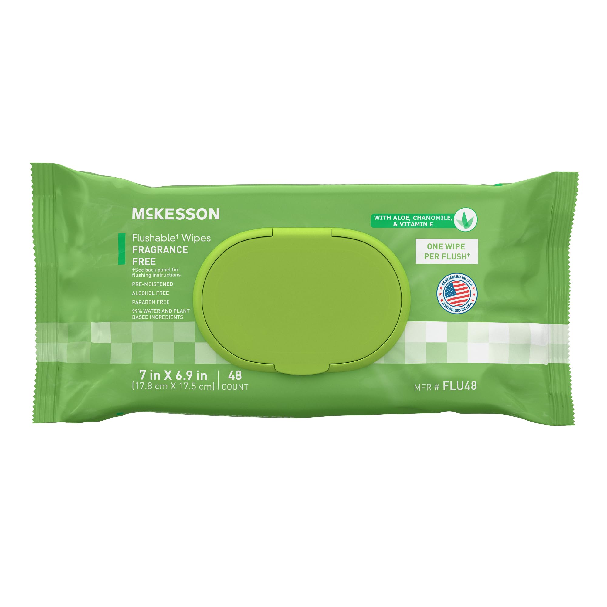 Amazon.com: McKesson Flushable* Adult Wet Wipes – 48 Wipes (1 Pack of ...