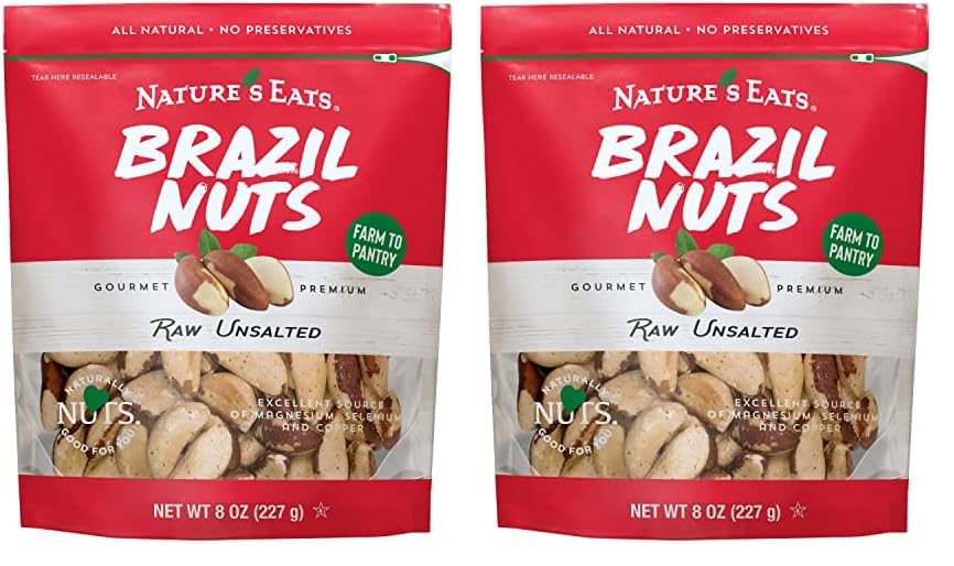 Amazon.com: Nature's Eats Brazil Nuts, 8 Oz (Pack of 2)