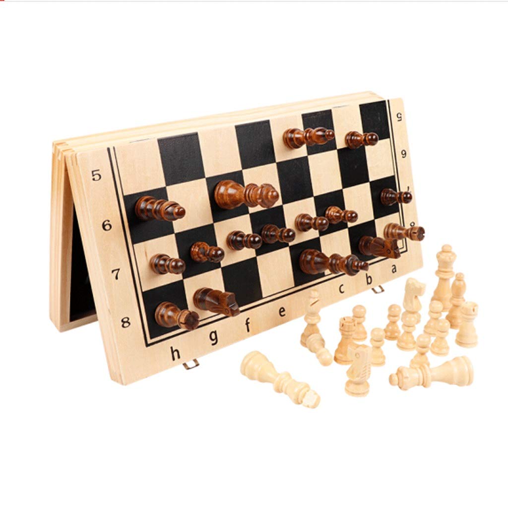 Buy ZNZN Chess Magnetic Chess Set Solid Wood Foldable Chessboard Double ...