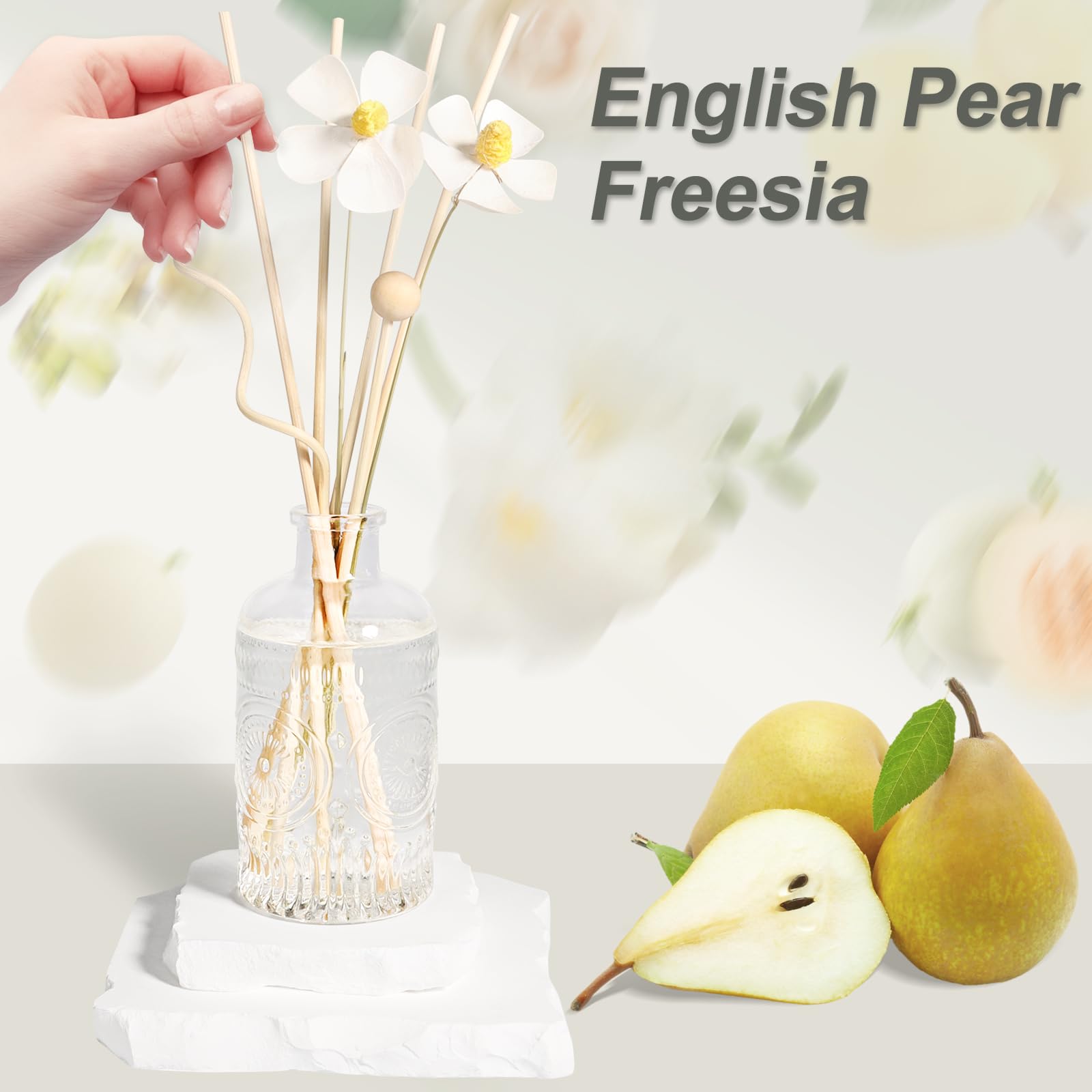 Snapklik.com : 6.7 Oz English Pear Freesia Reed Diffusers
