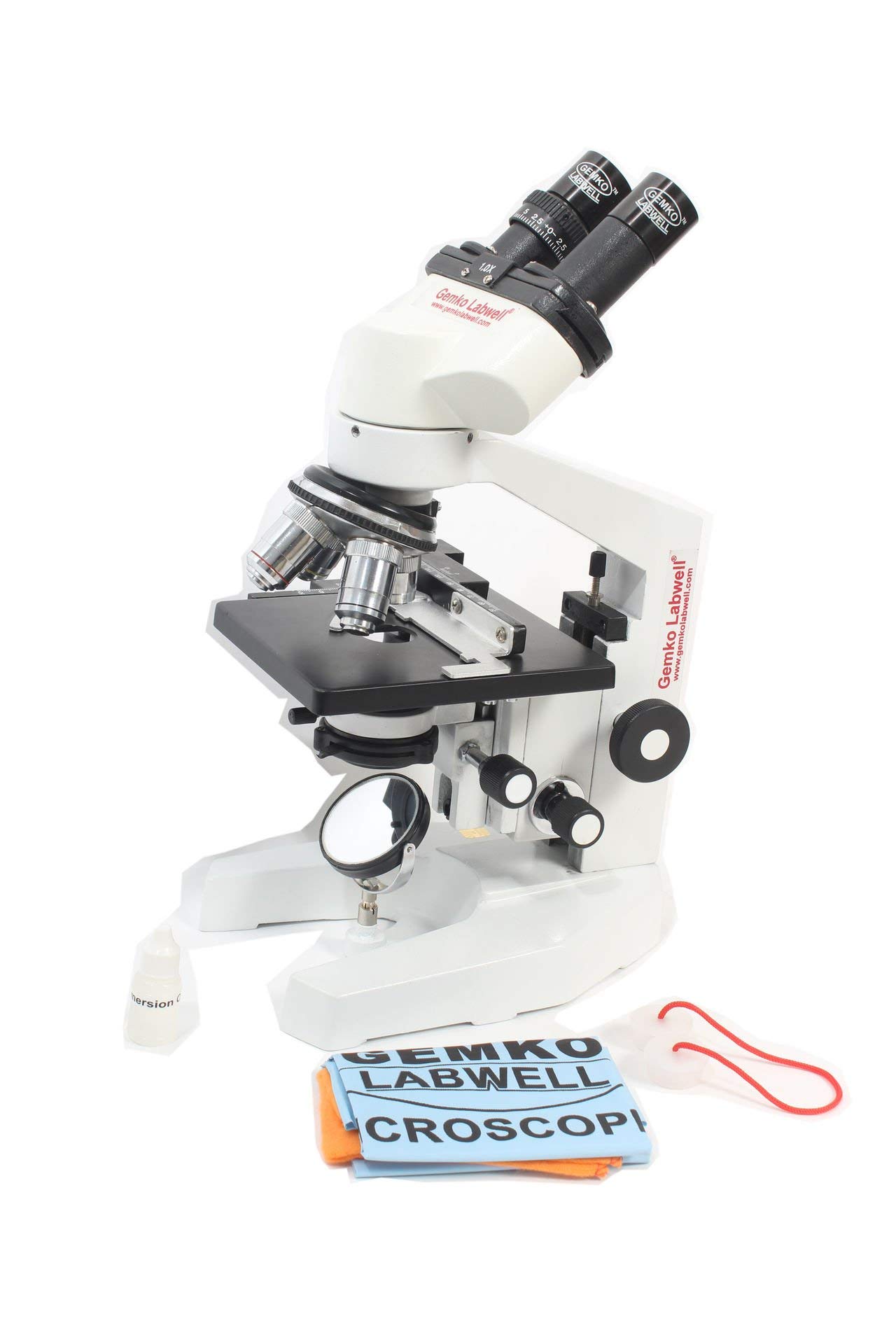 Gemkolabwell Metal White 1500X Magnification Biology Compound Lab ...