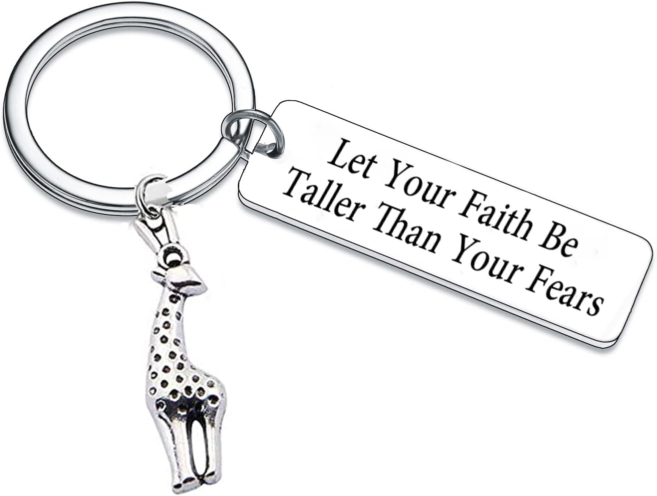 Amazon.com: Mebvdebe Giraffe Keychain Inspirational Gift Spiritual ...