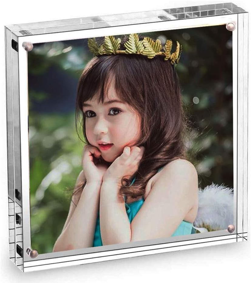 Umei 6×6″ Standing Acrylic Magnetic Picture Photo Frames,plexiglass ...