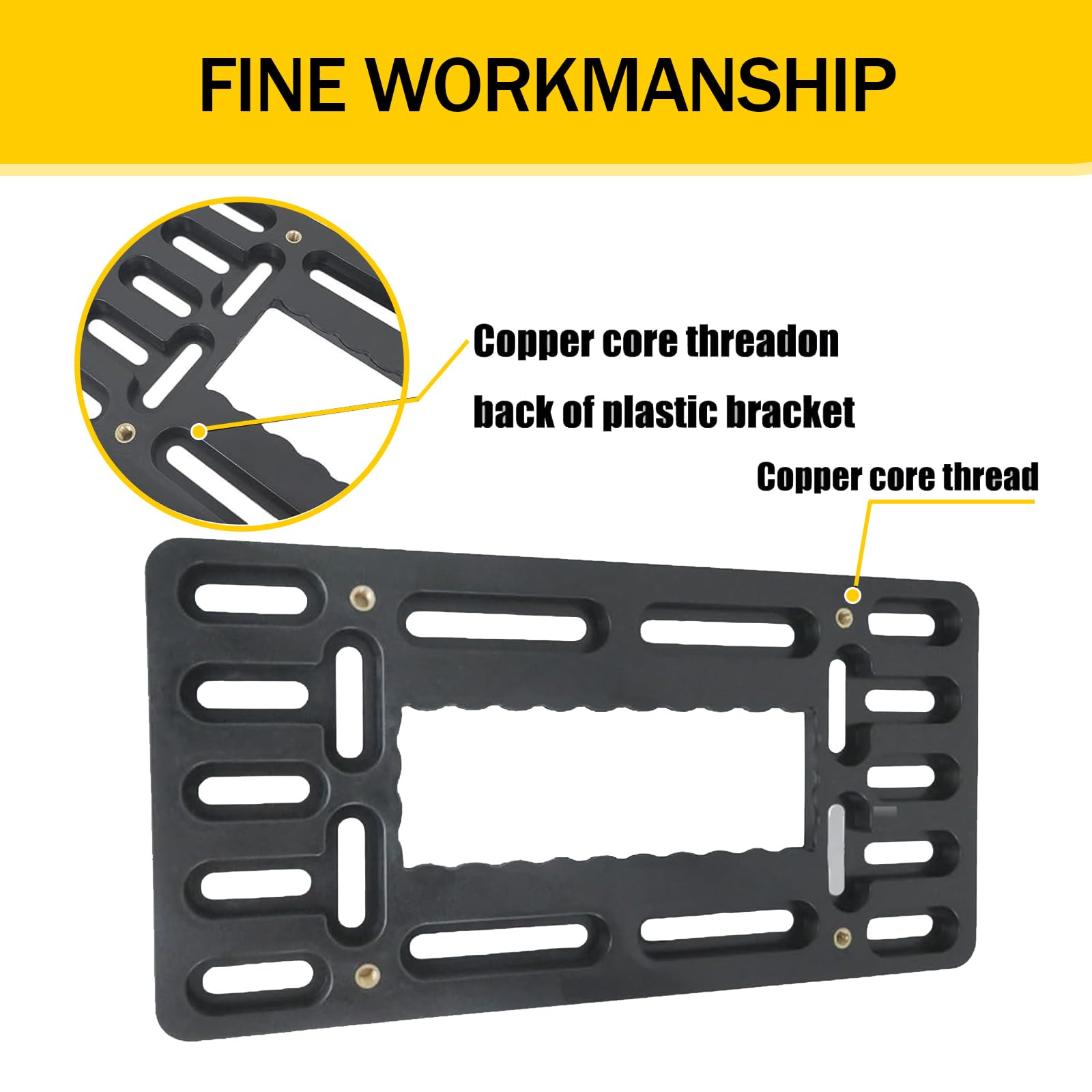 Snapklik.com : Front License Plate Bracket Holder License Plate Frame ...