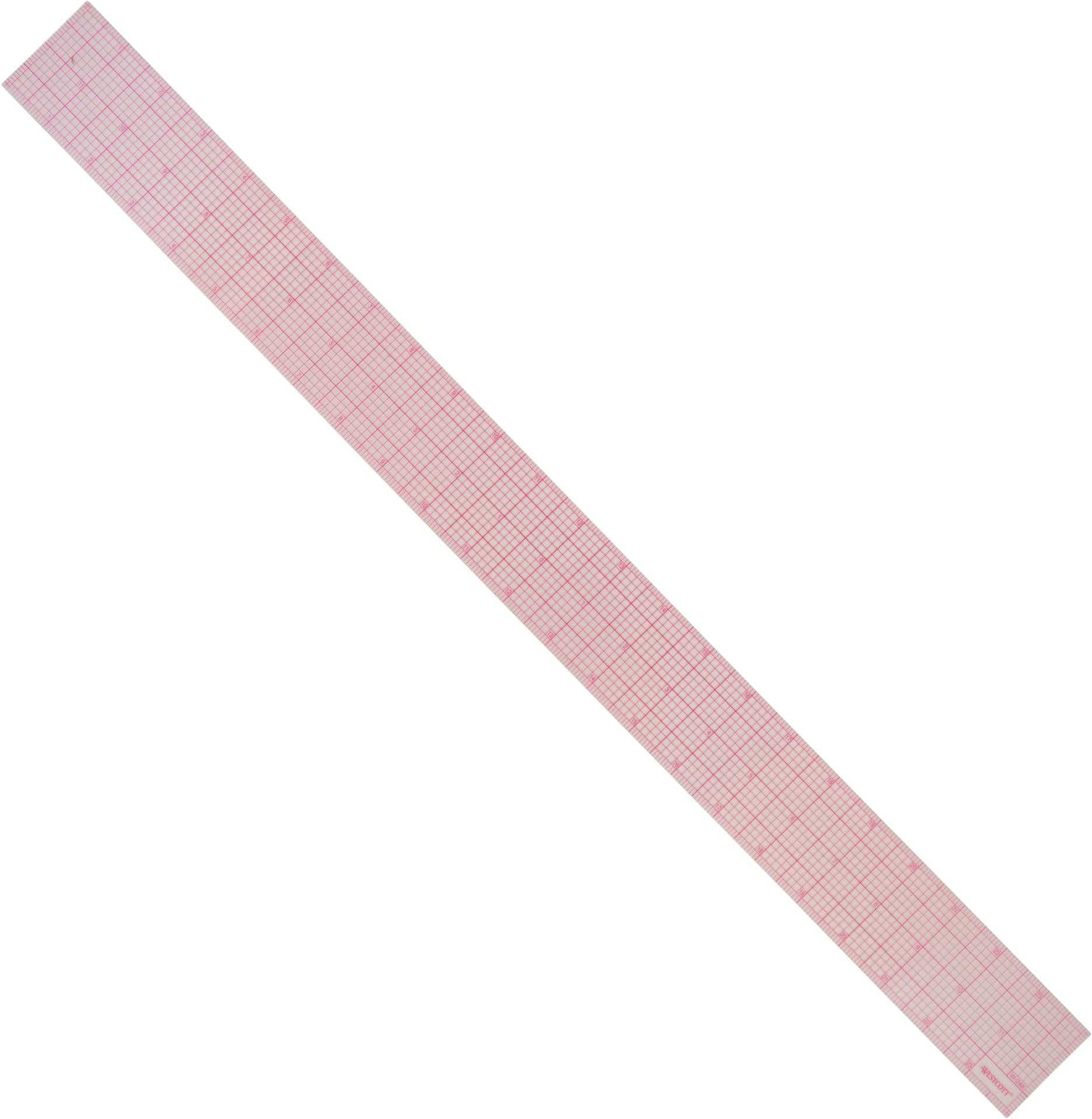 Amazon.com : Westcott 8ths Graph Ruler, 2 x 24, Transparent (W-248 ...