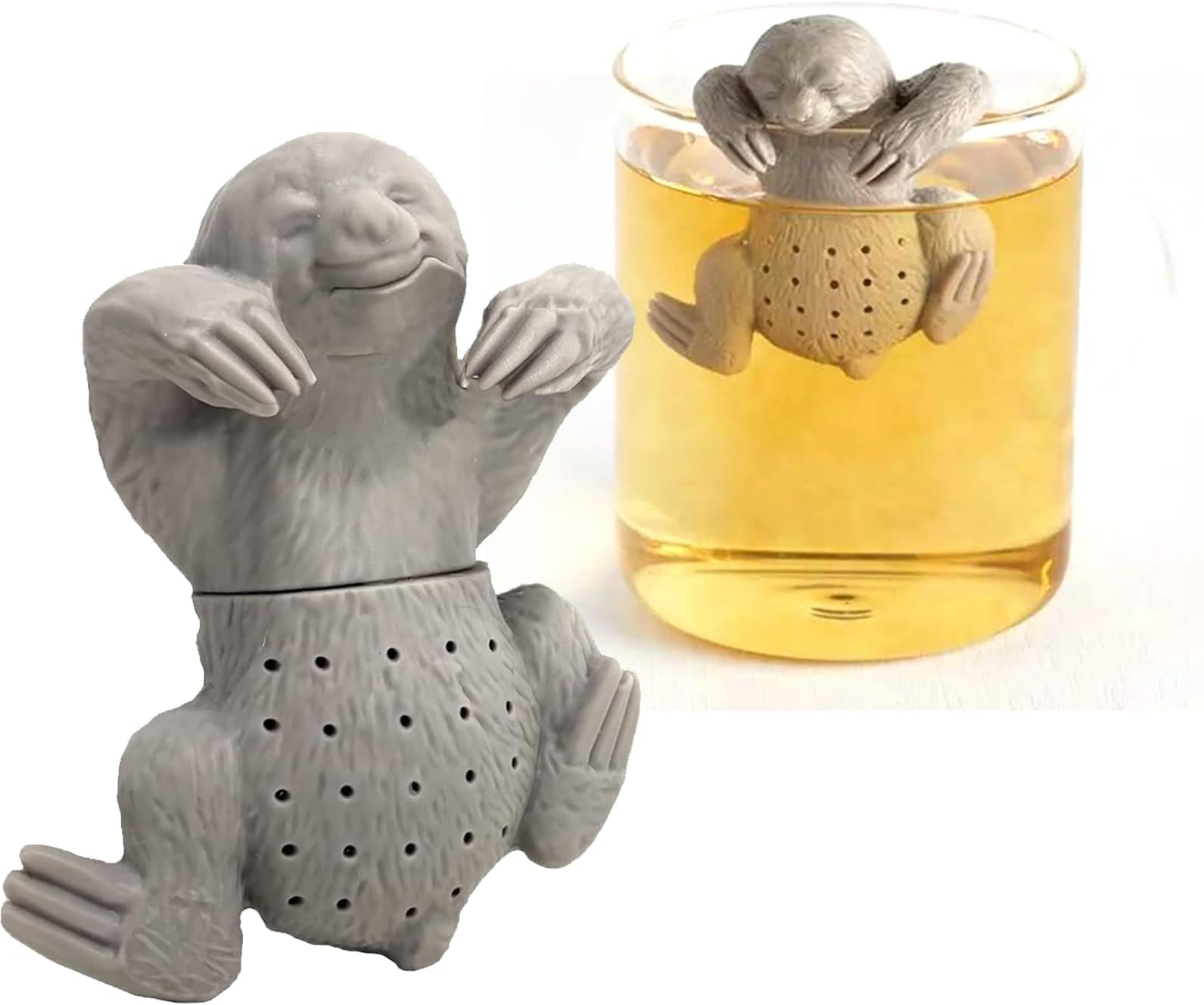 2 Stück Teesieb,Silikon Tee Infusers Tee-Sieb für losen Tee Süßes ...