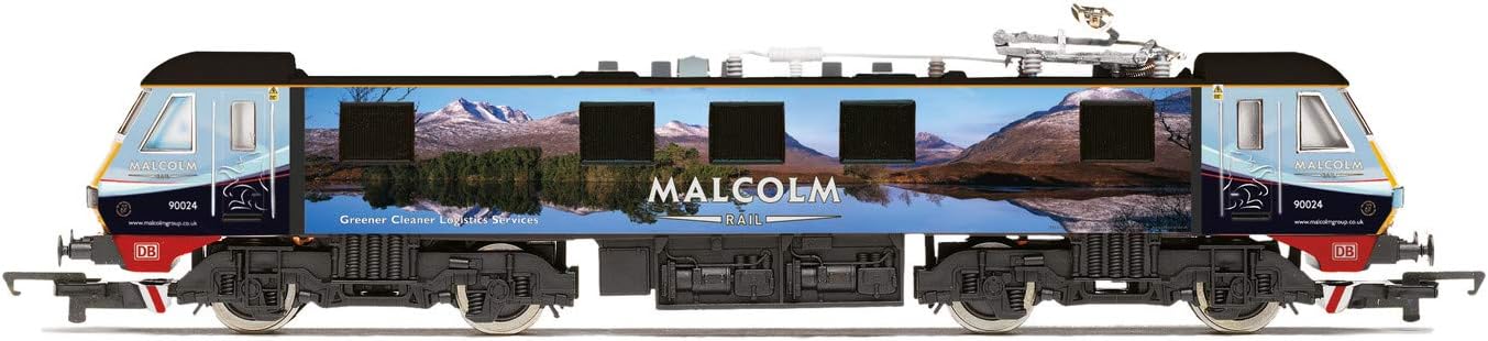 Hornby R3924 Malcolm Rail, Class 90, Bo, 90024 Locomotive, Blue ...