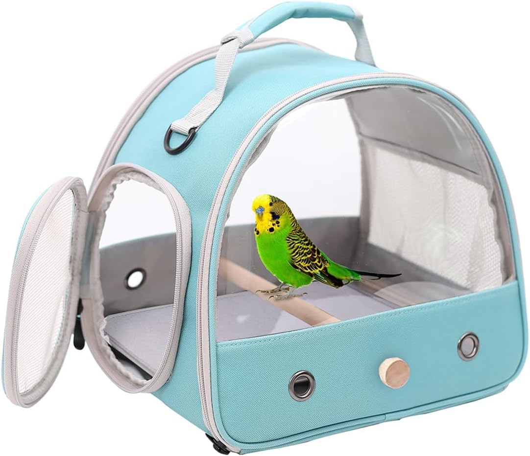 Bird Carrier Cage, Bird Travel Backpack with Stainless Steel Tray and ...
