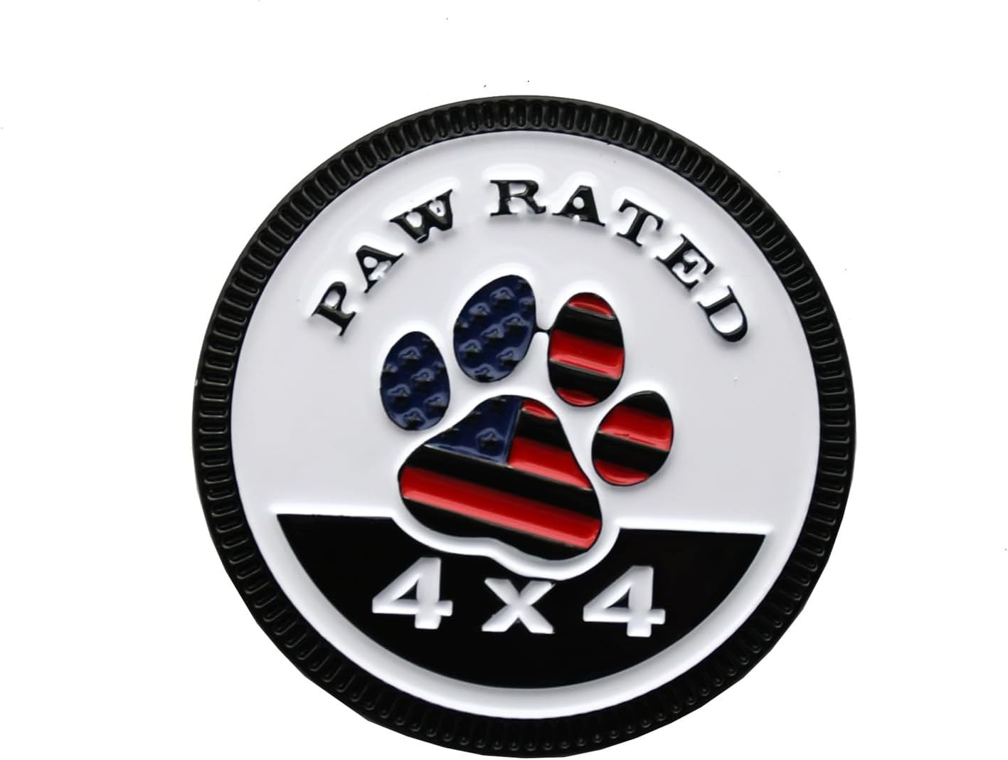Amazon.com: Dogs Badge Rated Car Emblem, 4 x 4 Metal Automotive Badge ...