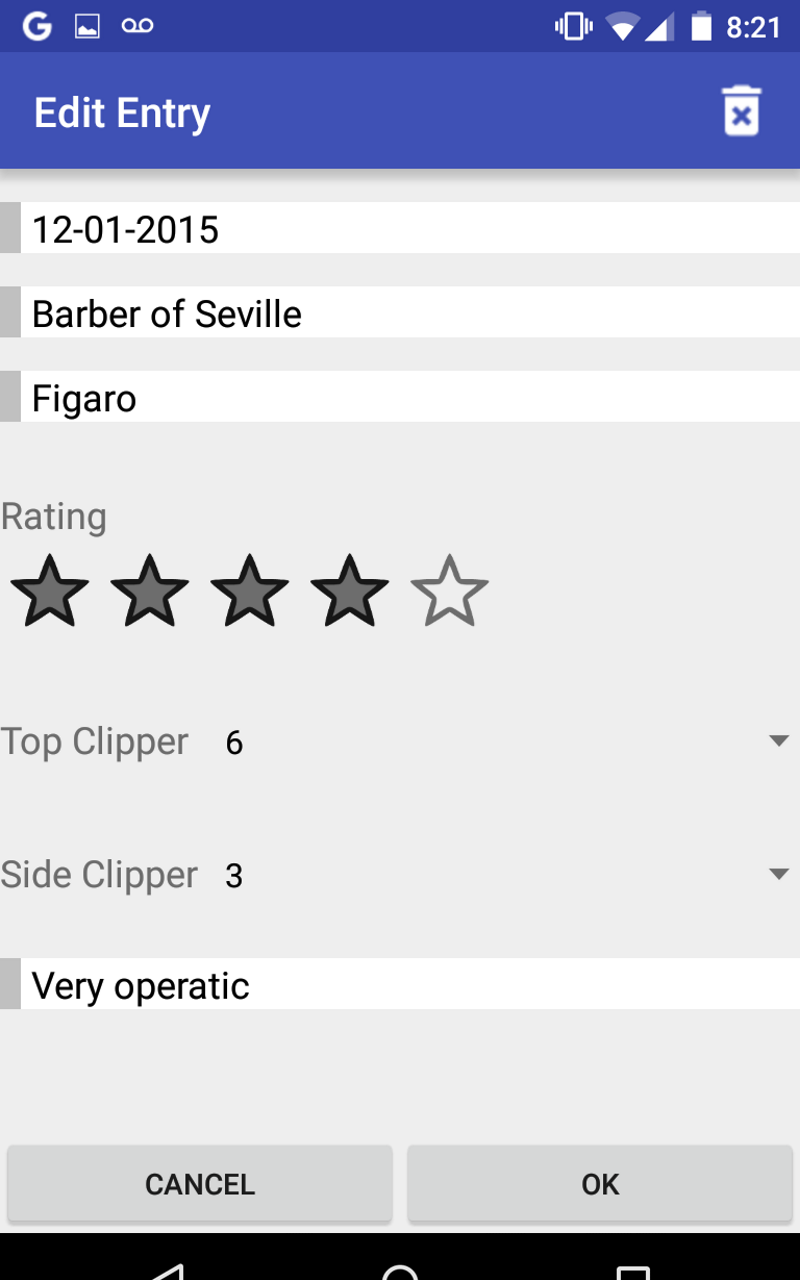 Haircut Tracker - App on Amazon Appstore