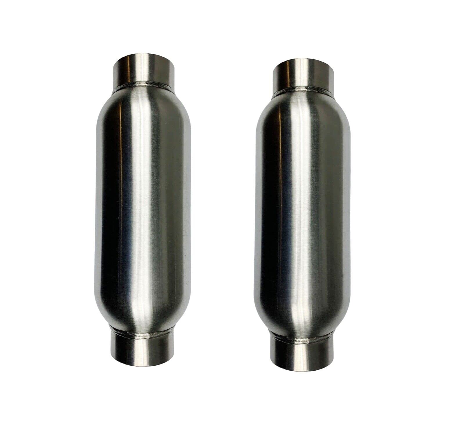 Amazon.com: Pair of 2.5" Inlet/Outlet - 12" Length Exhaust Muffler ...