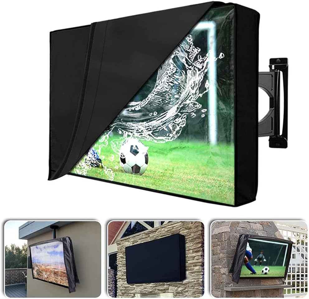 UCARE Outdoor TV Cover With Clear Front Television Cover 600D ...