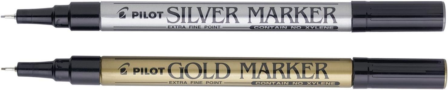Pilot - Permanent Marker (Extra Fine Tip). Silver : Amazon.co.uk ...