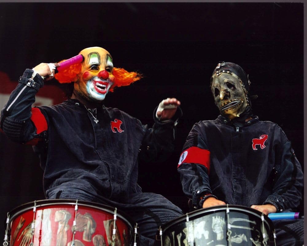 Amazon.com: Posterazzi Shawn Crahan And Chris Fehn Of Slipknot On Stage ...
