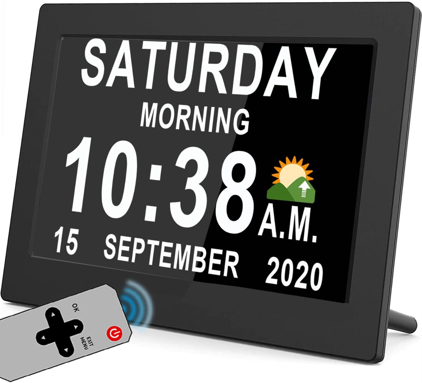 Buy [New Version] 7 Inch Day Clock - 19 Alarms,20 Custom Reminder ...