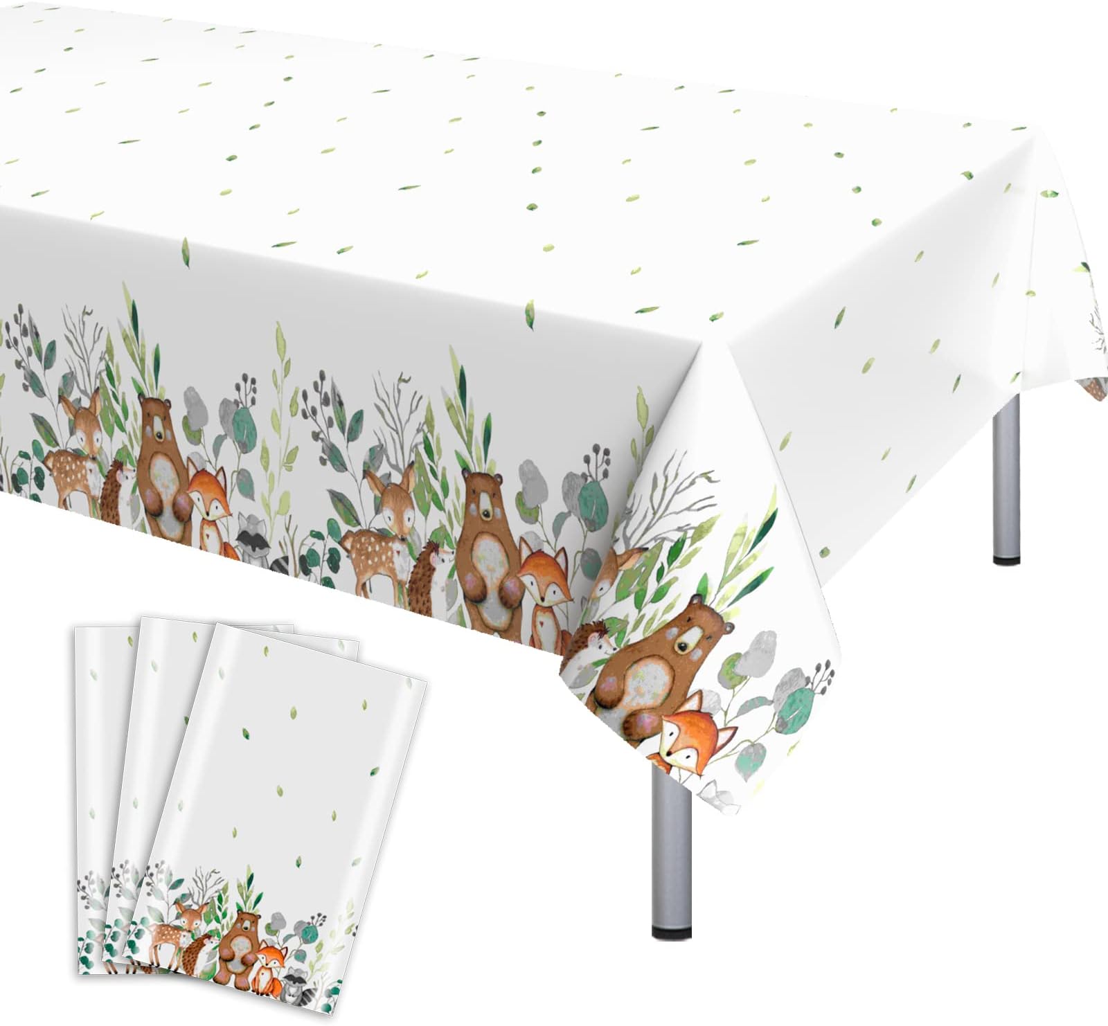 Amazon.com: sunny seat Giraffe Plastic Tablecloth 3 Pack for Jungle ...