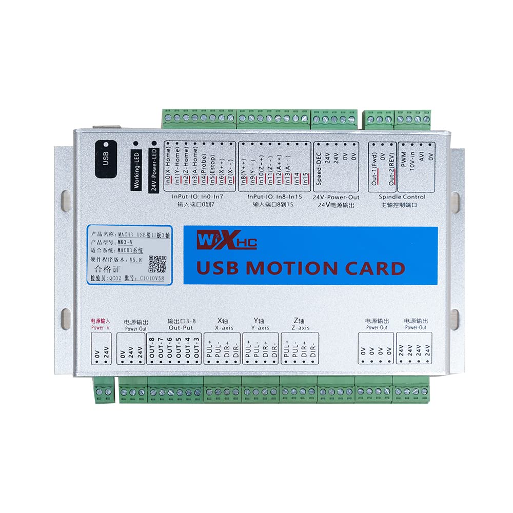 Mach3 Cnc USB 100KHz 4-Axis Motion Controller Card For CNC Engraving ...