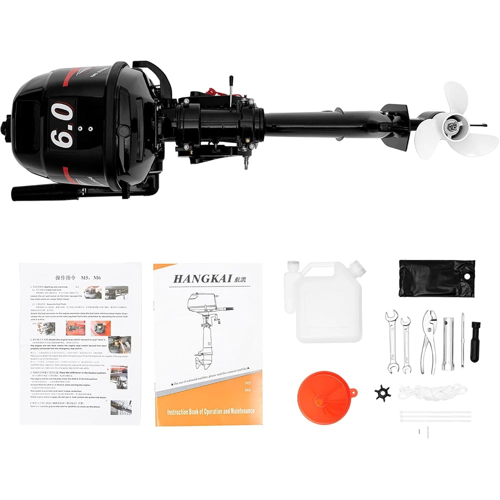 $18/mo - Finance 2-Stroke 6 HP Outboard Engine, Heavy-duty Short-shaft ...