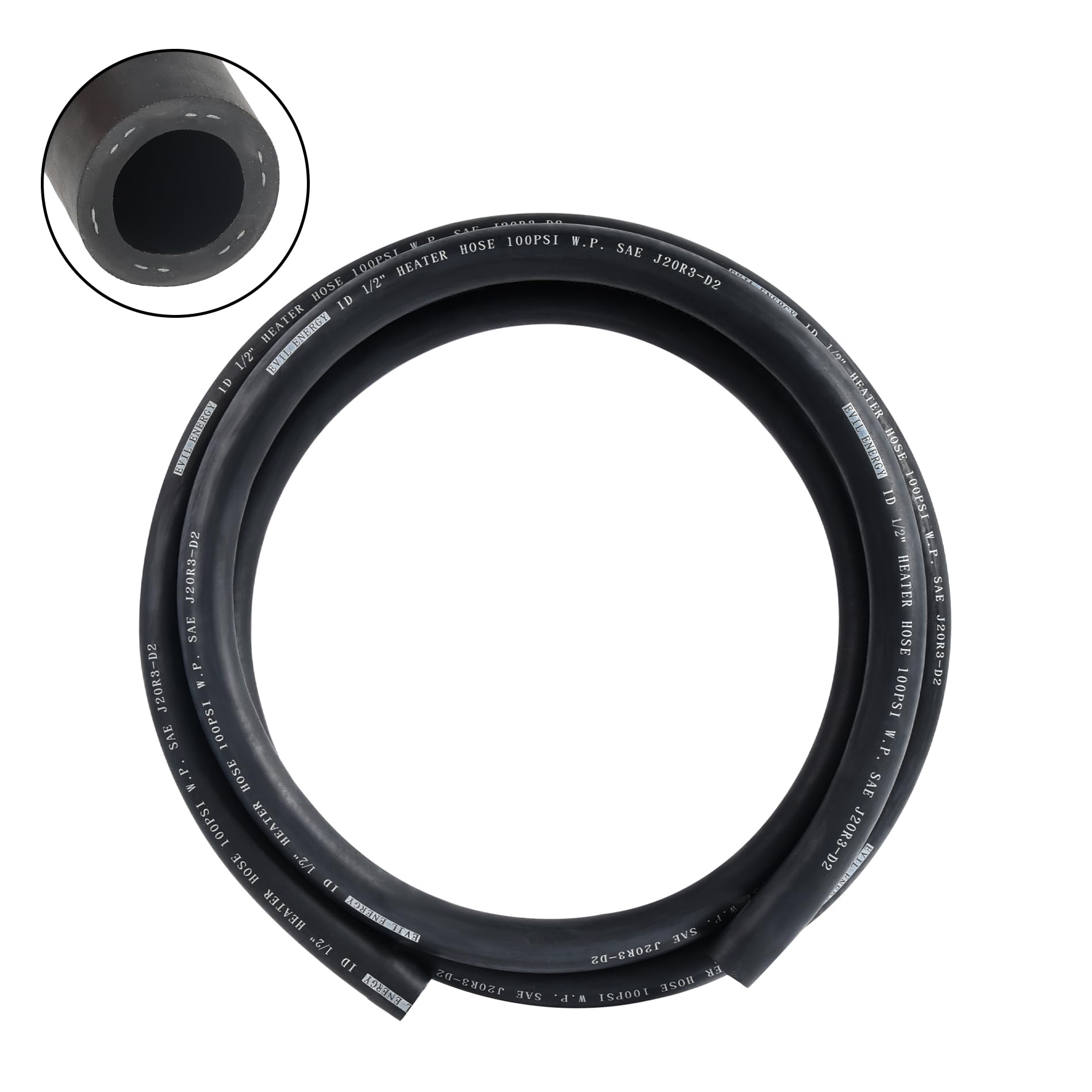 Amazon.com: EVIL ENERGY 1/2" Heater Hose Coolant Radiator Straight ...