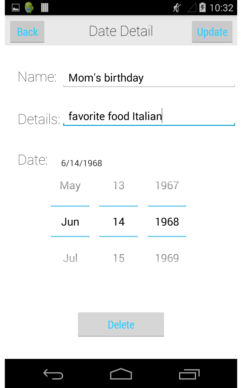 My Important Dates - App on Amazon Appstore