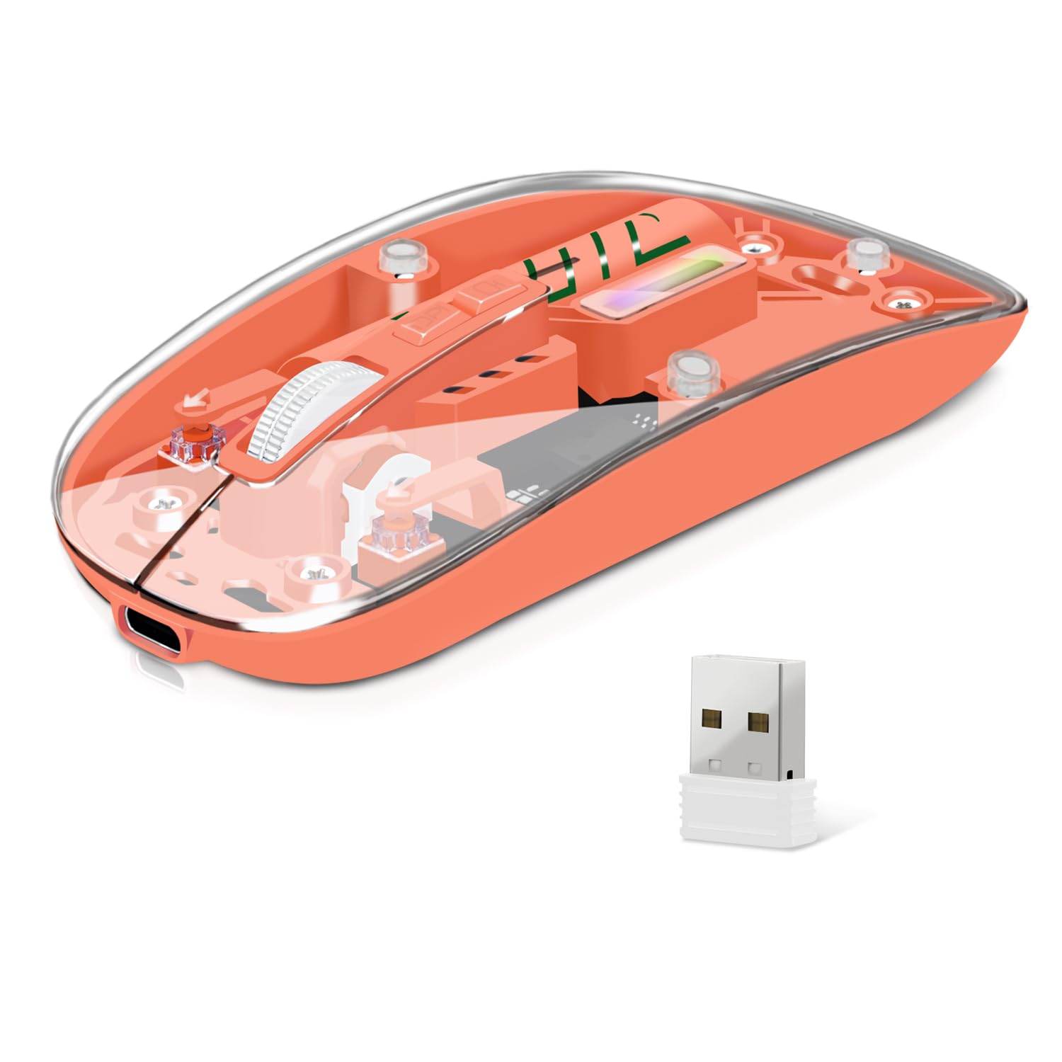 Amazon.com: Wireless Mouse, Computer Mice with Dual Mode (2.4G + BT5.2 ...