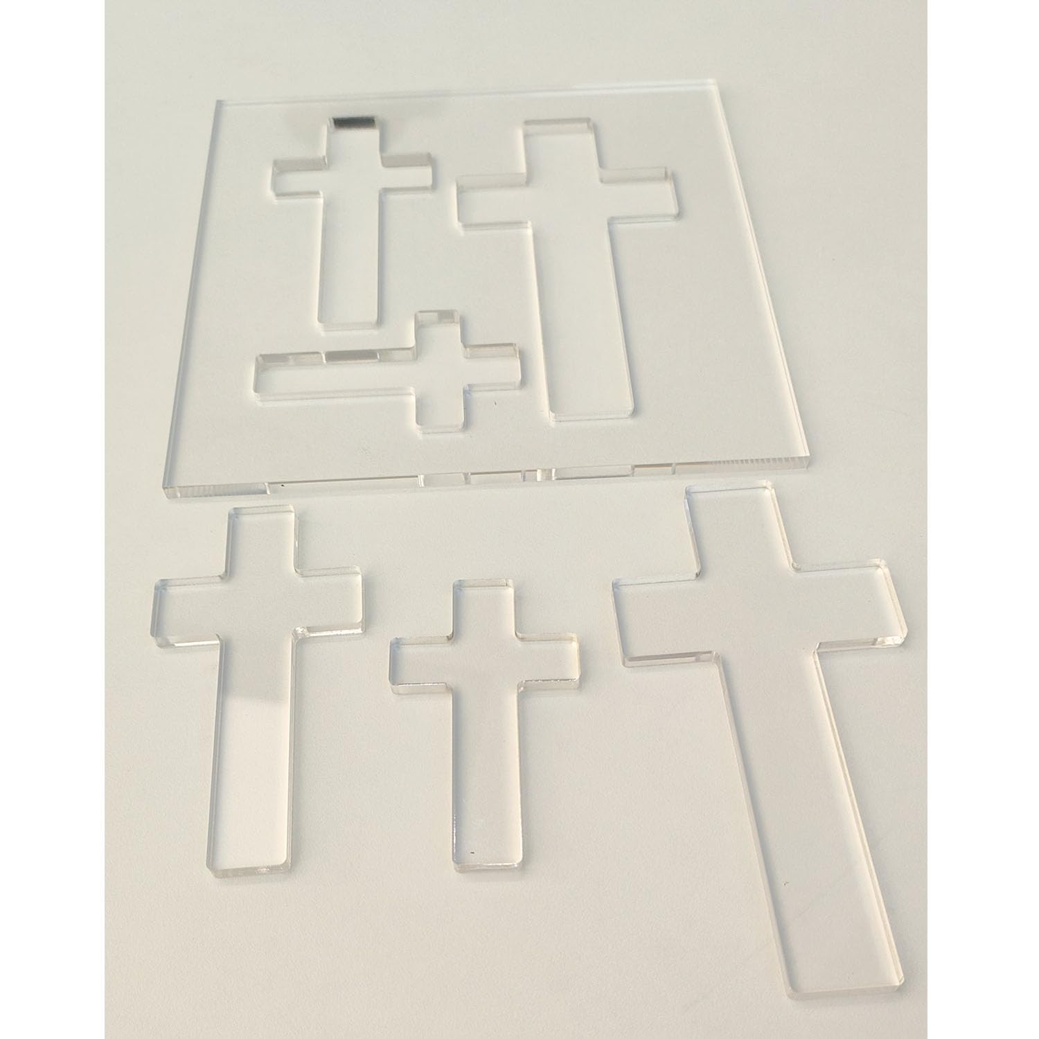 Amazon.com: Cross Router Template, Clear Acrylic Ribbon Template ...