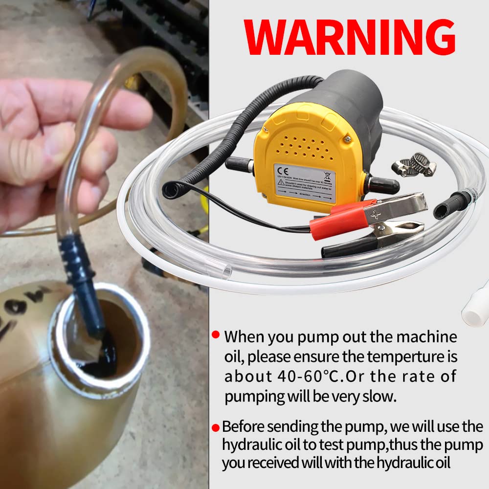 Snapklik.com : Oil Extractor Pump Diesel Fluid Transfer,12V 60W Oil ...