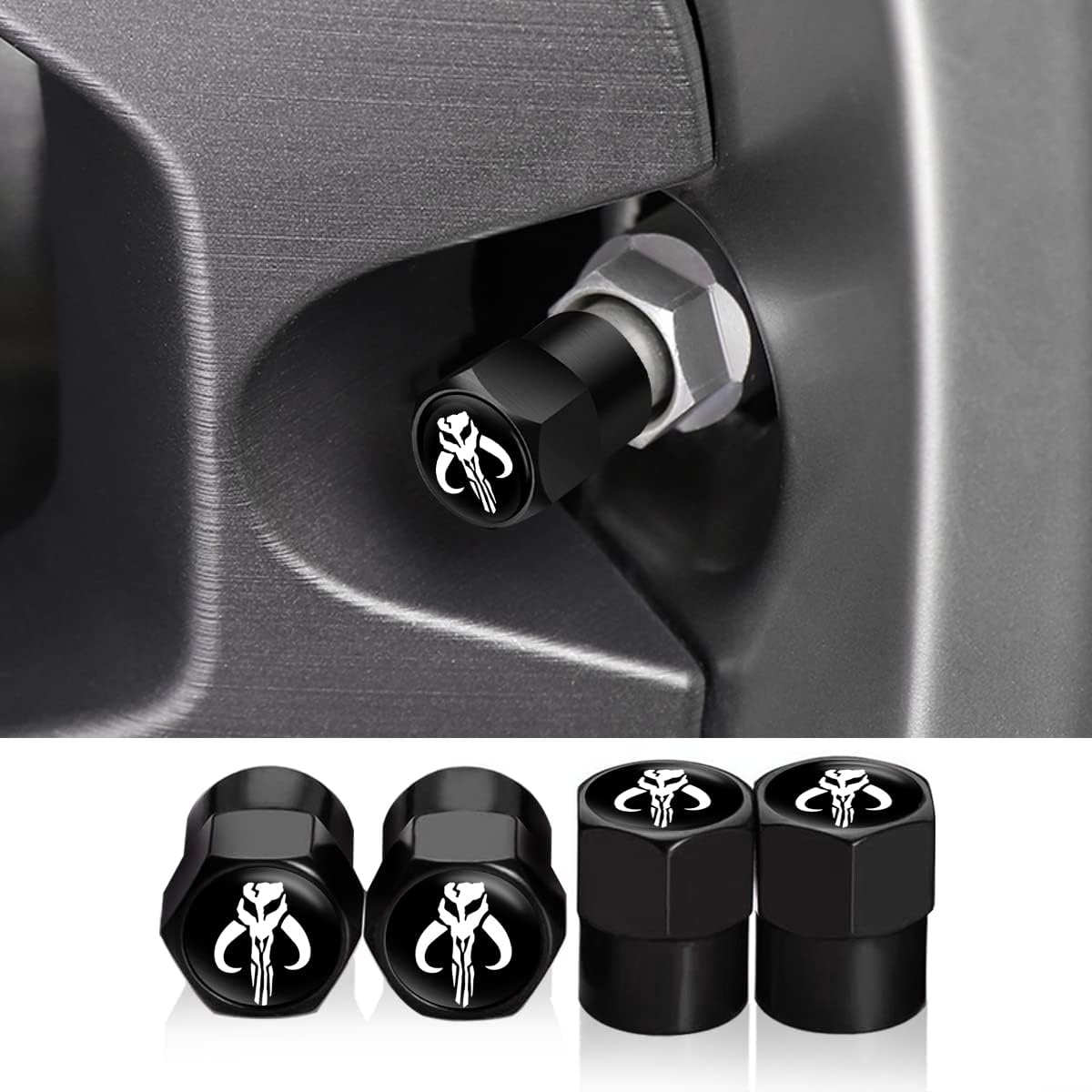 Amazon.com: for Star Wars Valve Stem Caps Car Tire Valve Caps 4Pcs ...