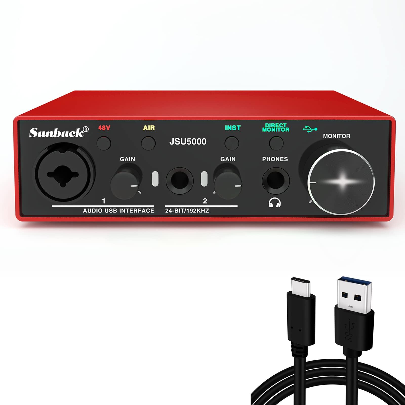 Amazon.com: MAONO USB Audio Interface for PC: Interface with XLR Input ...