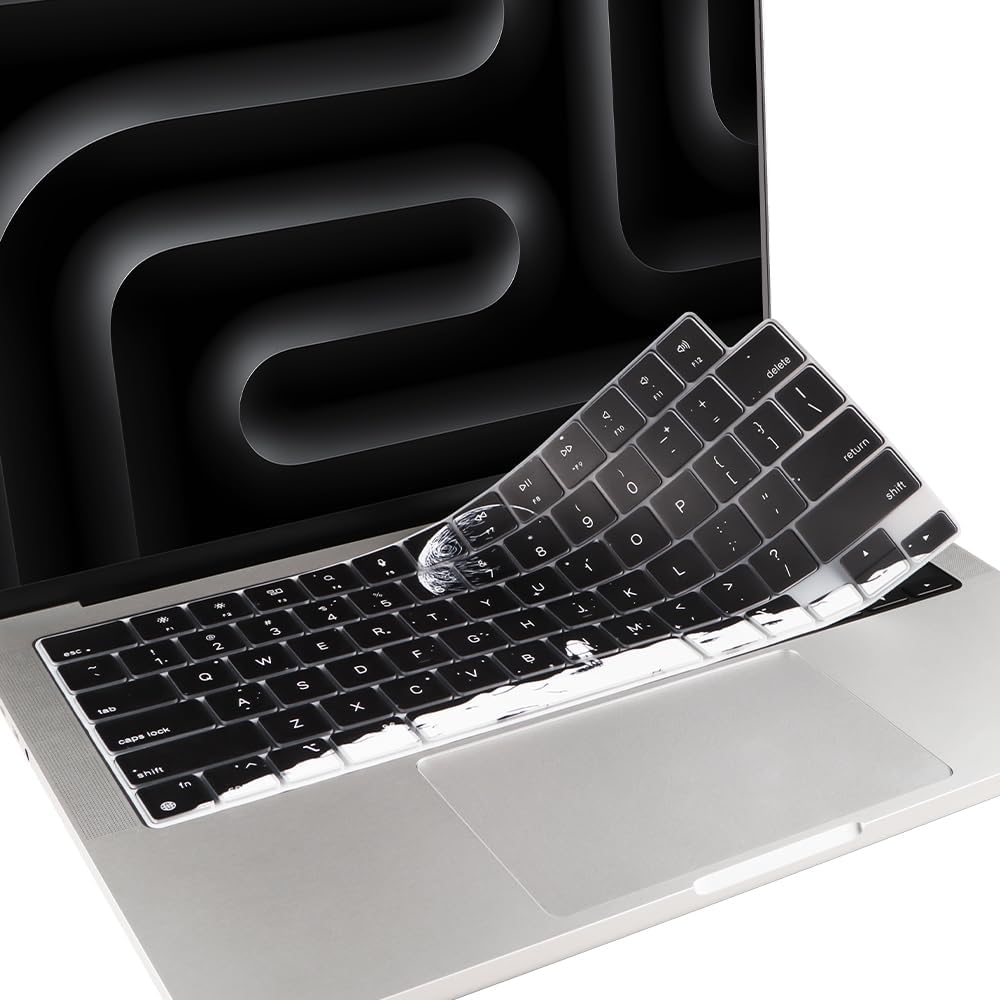 Amazon.com: WSLUCKO Keyboard Cover Skin for 2021-2024 MacBook Pro 14 ...