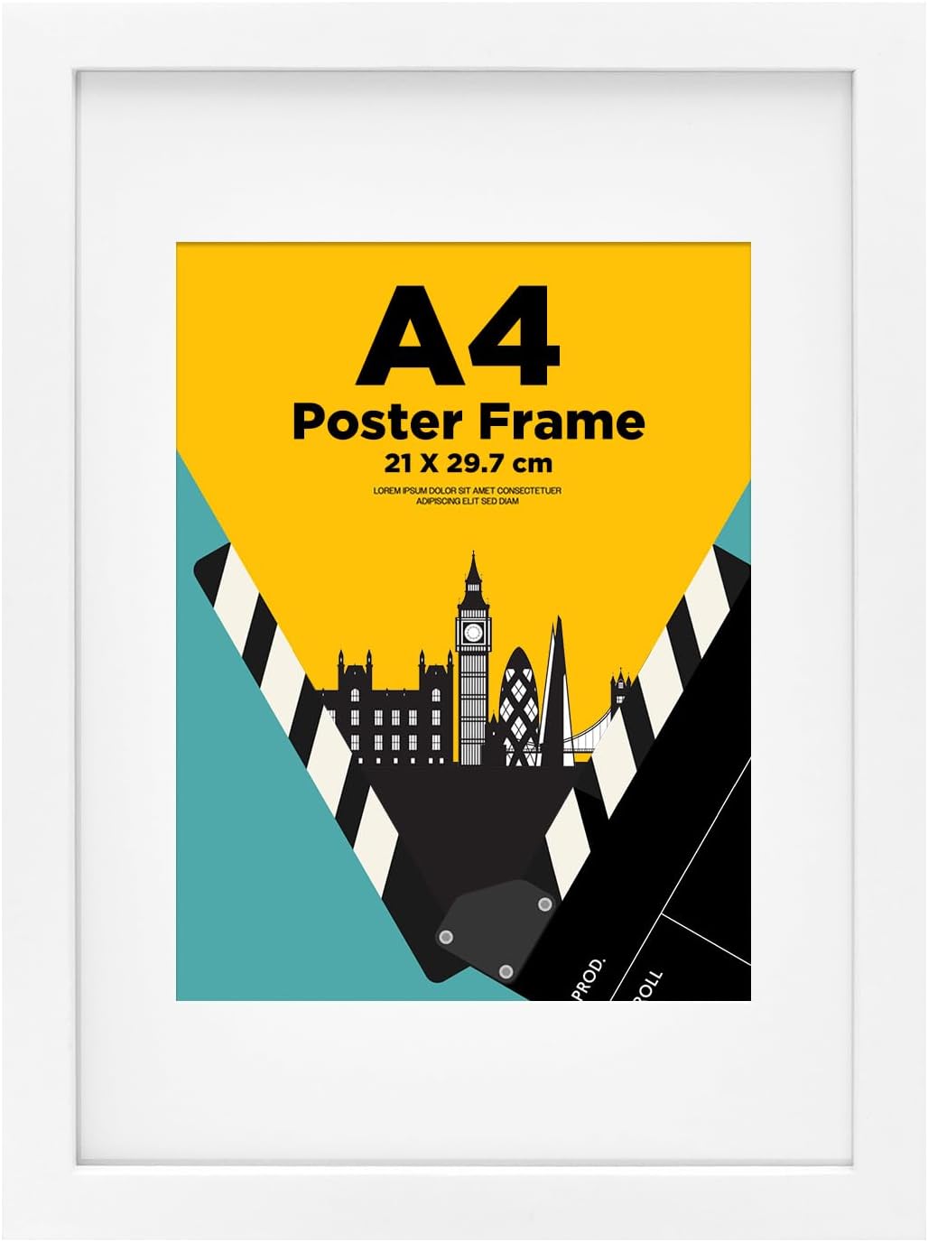 A4 Picture Frame White – Wall Mounted or Freestanding Frame for Photos ...