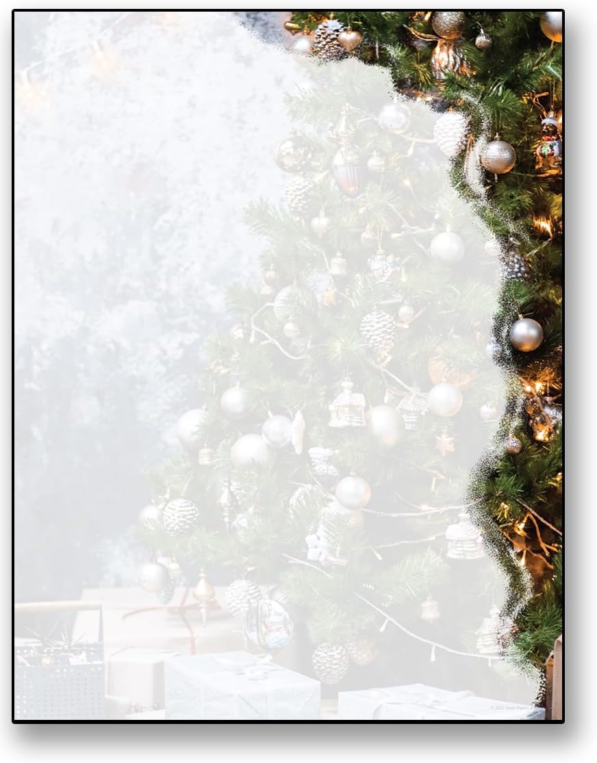 Amazon.com : First Snowfall Winter Stationery Paper - 80 Sheets ...