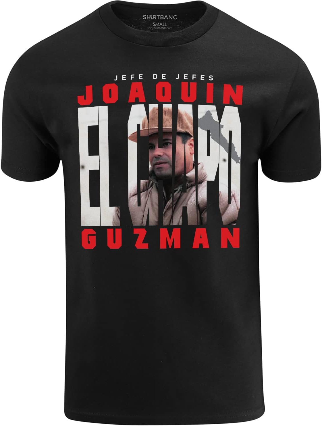 Amazon.com: ShirtBANC Mens Jefe De Jefes Shirt Iconic Joaquin El Chapo ...