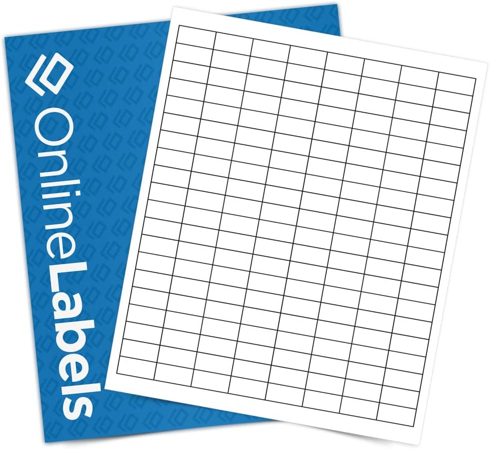 Amazon.com : White Printable Labels Sheets + Bonus Color Labels White ...