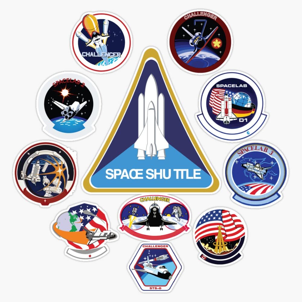 Amazon.com: NASA Challenger Space Shuttle Missions Bumper Sticker Vinyl ...