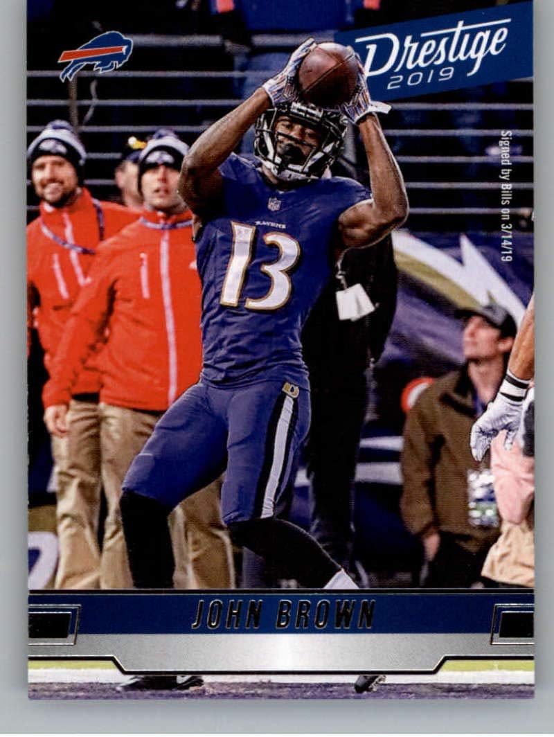 Amazon.com: 2019 Prestige NFL #164 John Brown Buffalo Bills Official ...