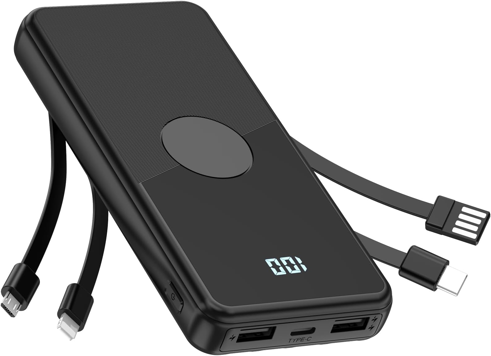 Amazon.com: TXQX Portable Charger with Built in Cables,High Speed Power ...