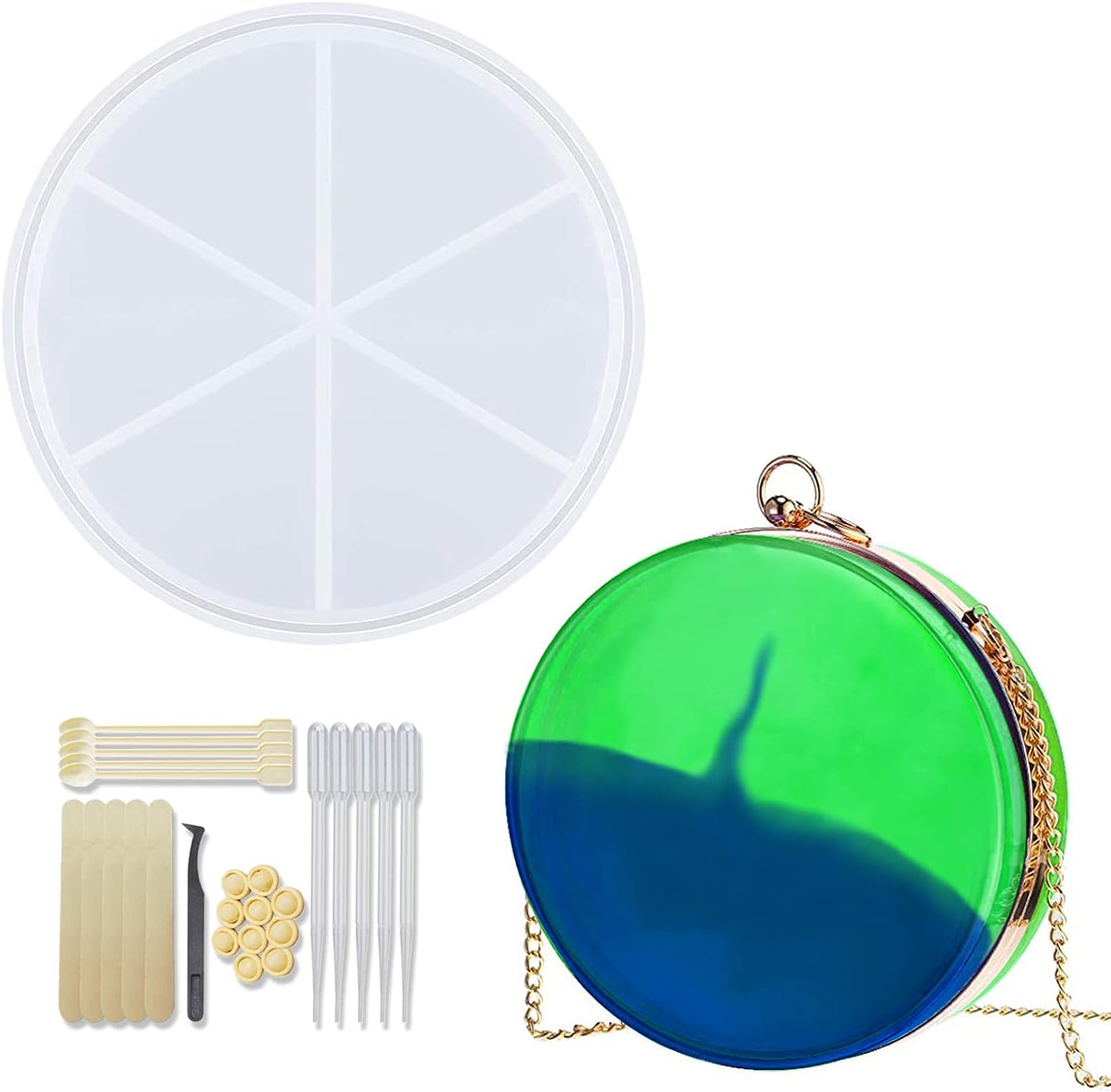 Amazon.com: GDDP Resin Purse Mold Metal Bag Frame, Rectangular Shaker ...