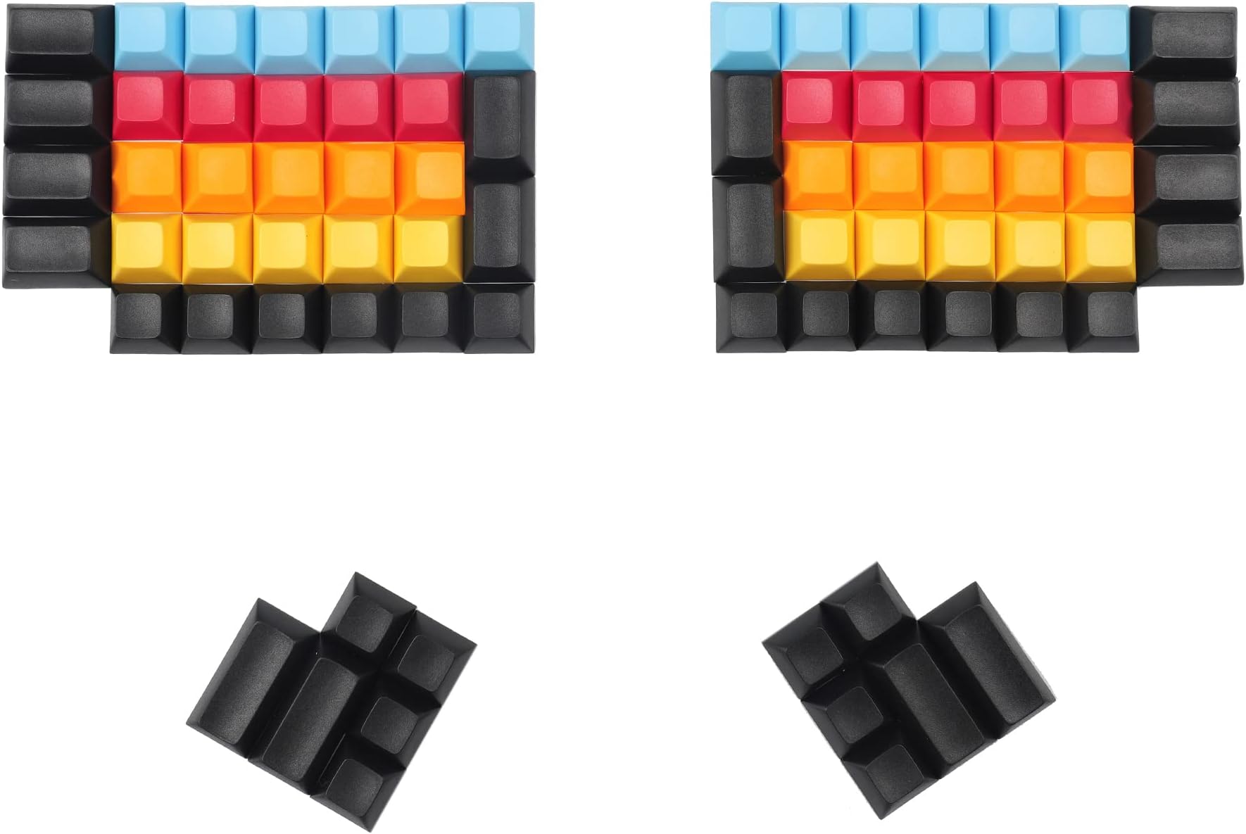 YMDK DSA Profile PBT Blank Keycap Set for Ergo Ergodox Planck Preonic ...