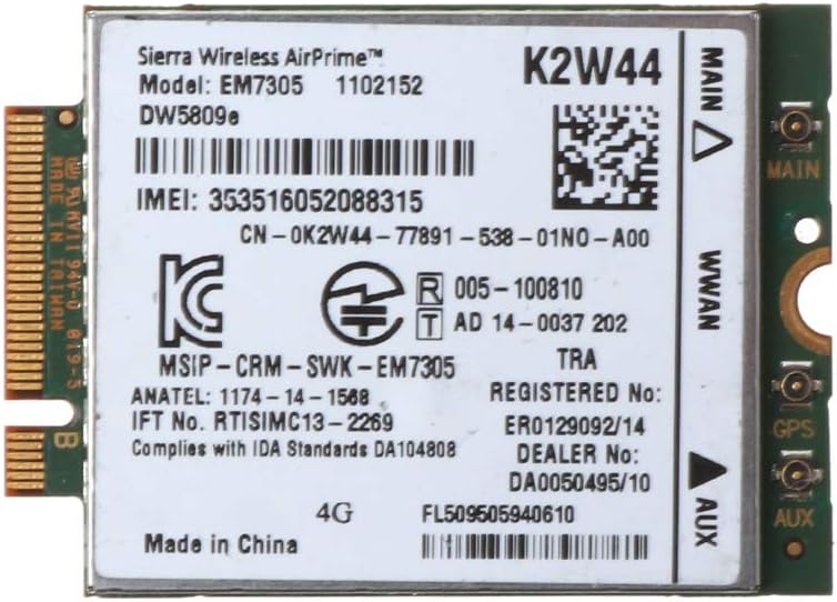 Amazon.com: BAIRU Wireless EM7305 DW5809E 4G Module, LTE- WWAN Card ...