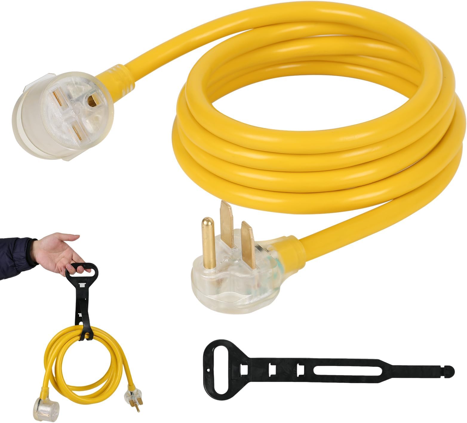 Amazon.com: 10FT NEMA 6-30P to 6-30R Extension Cord, ZDHQLHJ 30Amp 3 ...