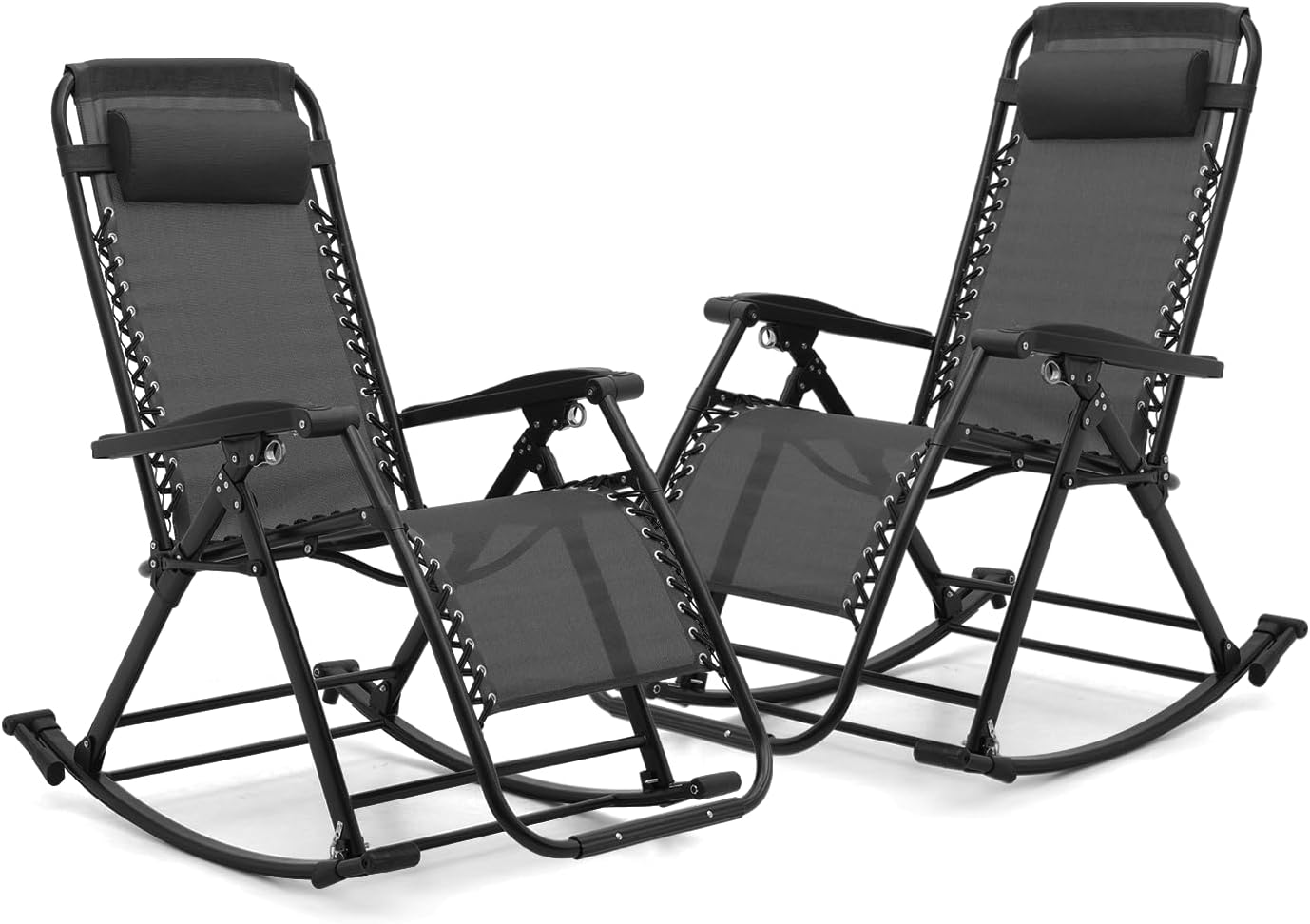 Amazon.com : Athena Collection Rocking Chair Set of 2 Rocking Lounge ...