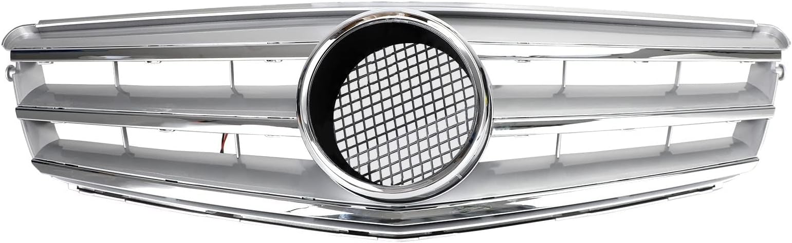 Amazon.com: Titanium Plus Autoparts Front Upper Center Grille Grill ...