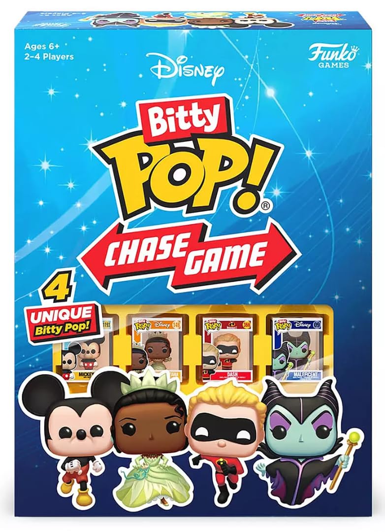 Amazon.com: Funko Games Bitty Pop! Chase Game Disney | Easy to Learn ...